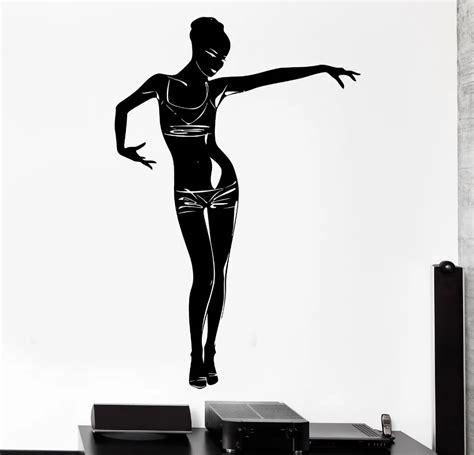 Sexy Girl Dance Vinyl Wall Decal Dancing Hot Sexy Girl Female Woman