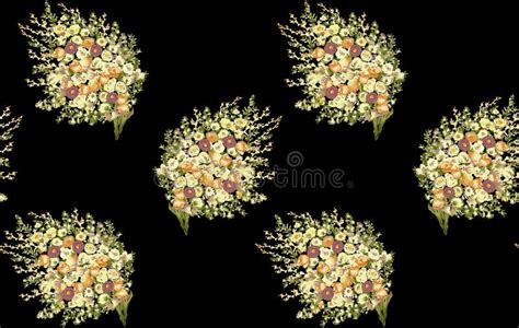 Flower Design For Fashion Exotic Leaves And Flowers In Neon Light