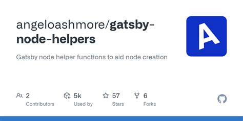 github angeloashmore gatsby node helpers gatsby node helper