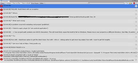 unity3d unity android build error after upload project