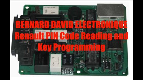 renault pin code reading key programming youtube