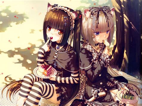 Download Matching Bff Anime Goth Girls Wallpaper