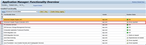 2877454 as java netweaver administrator some applications show