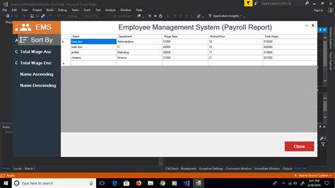 employee management system in c with source code code projects