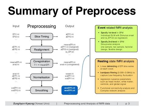 fmri preprocessing steps in spm8