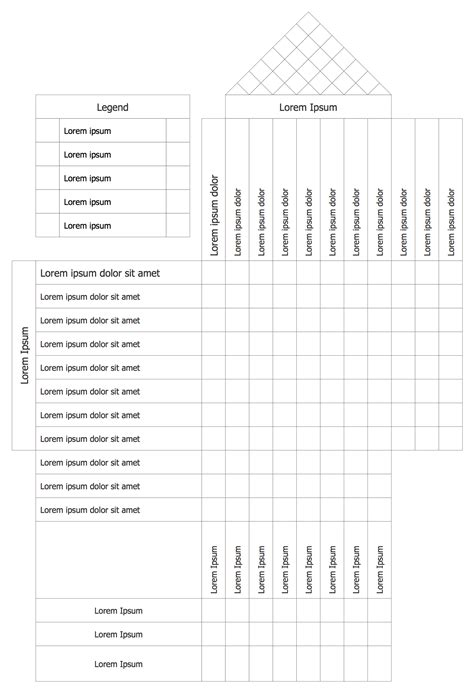 Adjacency Matrix Template Excel
