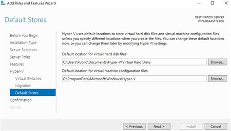 install hyper v role on windows 2016 using gui windows server