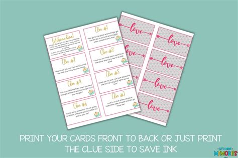 Romantic Scavenger Hunt Couples Scavenger Hunt Printable Valentines