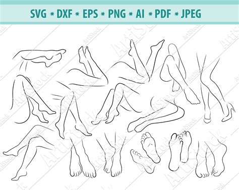 Woman Legs Svg Sexy Legs Svg Vector Image Legs Cut File Etsy