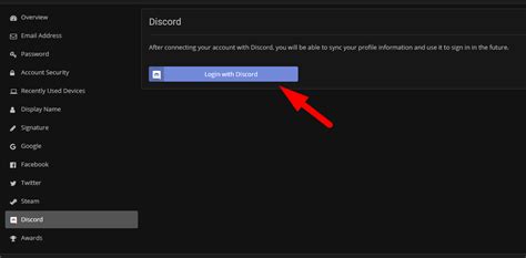 how to link your forum profile with your discord account