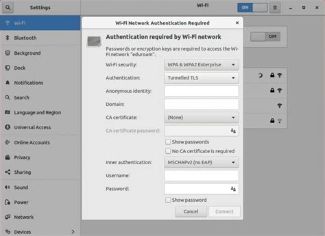connecting to eduroam wi fi with linux information services division