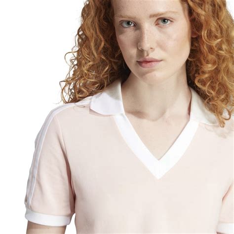 Buy Adidas Originals Womens Crop Polo Shirt Icey Pink