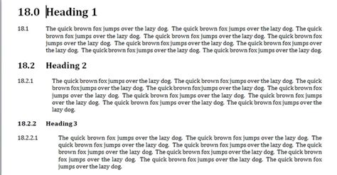 how to configure paragraph numbering with headings in ms word