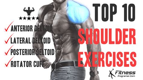 Top 10 Exercises To Build Massive Shoulders Workout Planner