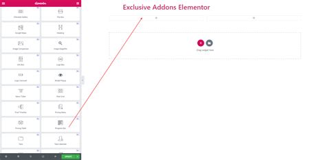 how to configure and style progress bar widget with elementor exclusive