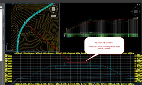rail subassembly in civil 3d does not recognize the cant settings