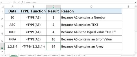 excel type function excel help