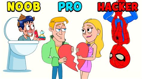 Noob Vs Pro Vs Hacker Impossible Date Youtube
