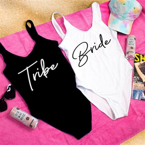 Bride Babes Swimsuit Bachelorette Party Swimsuits Beach Etsy