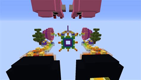 Rainbow World Lucky Block Race Minecraft Map