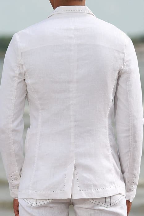 Mens Custom White Linen Suit Beach Weddings And Grooms Island Importer