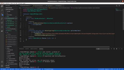 first experience with asp core mvc and postgresql