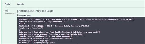 core 部署时遇到413 request entity too large 和 413payload too large 的问题