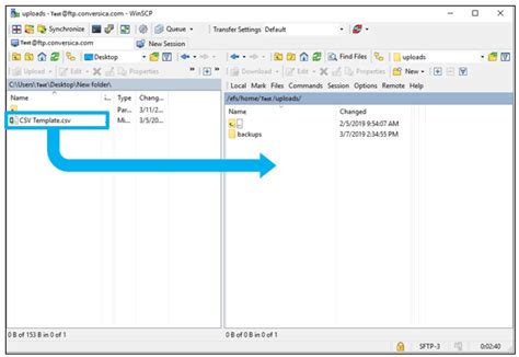 csv through sftp process conversica help center
