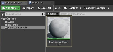 using dual normals with clear coat unreal engine 4 27 documentation