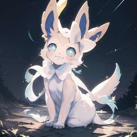 Ai Art Sylveon By Team Yell Grunt Pixai Anime Ai Art Generator