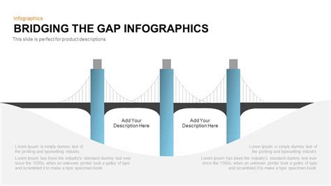 bridging the gap infographics powerpoint template and keynote
