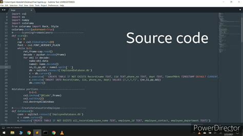 python qr code based attendance system with database youtube