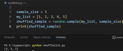 python shuffle list random shuffle sample explained