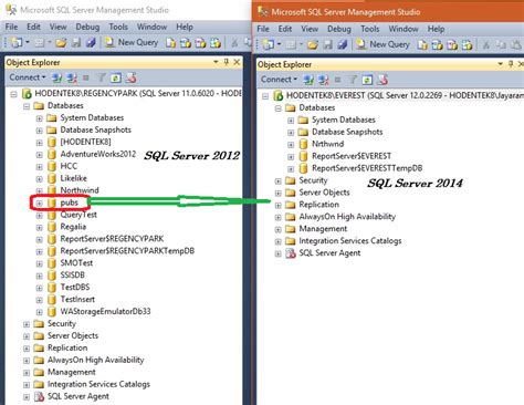 hodentekhelp how do you transfer databases between two