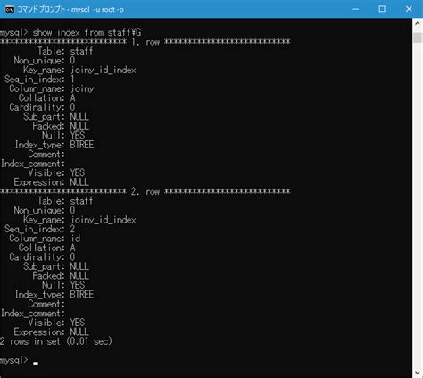 mysql unique制約 ユニーク制約を設定する