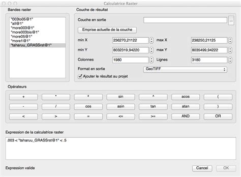 issues calculating range with qgis 2 0 raster calculator geographic