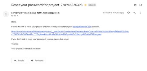 react native tutorial using firebase email authentication or login