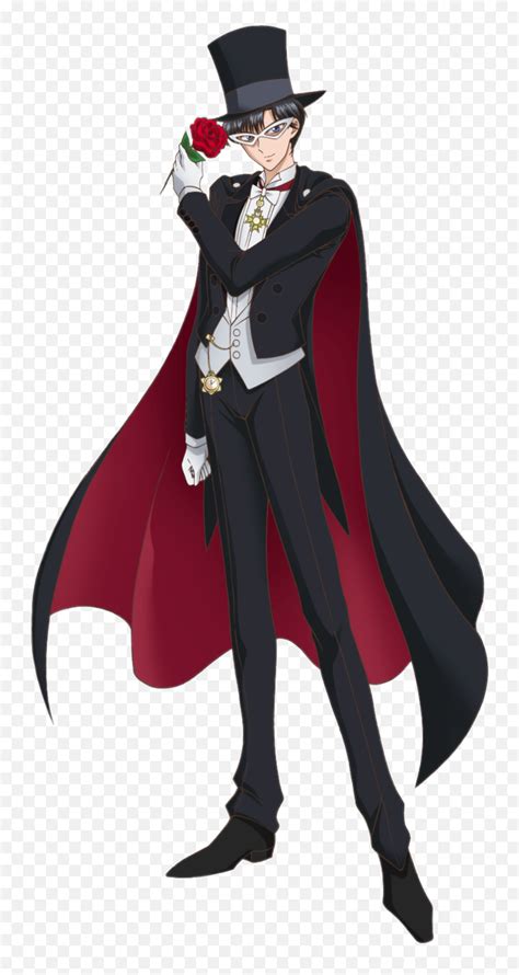 Sailor Sailor Moon Tuxedo Mask Holding Rose Png Sailor Moon Aesthetic