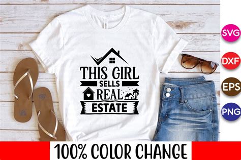 This Girl Sells Real Estate Realtor Svg Graphic By T Shirt Design