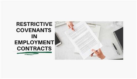 Restrictive Covenants In Employment Contracts Employment Law Solutions