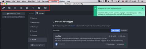 react native开发之ide（atom nuclide）安装，运行，调试 user wang的博客 csdn博客