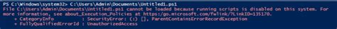 powershell cannot be loaded because running scripts is