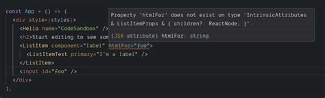 listitem doesn t accept prop htmlfor typescript · issue 12486 · mui
