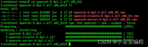 【openssh】linux系统离线升级安装openssh版本 linux离线安装openssh 小宝宝编程的博客 csdn博客