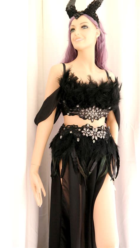 Dark Angel Costume Women Demon Witch Cosplay Costume Sexy Etsy
