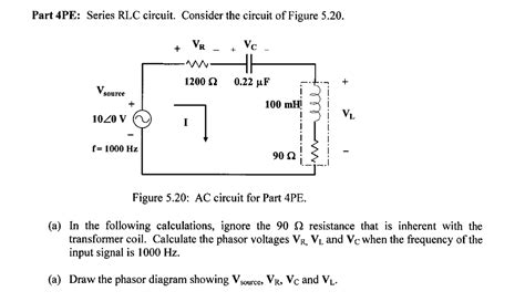 solved series rlc circuit consider the circuit of figure