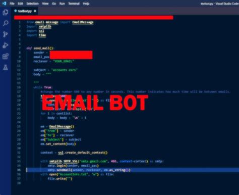 create a simple python discord email bot by leonreznor fiverr
