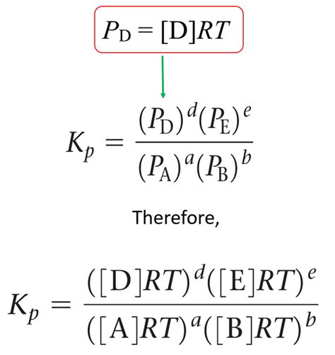 Kp And Kc Relationship Chemistry Steps
