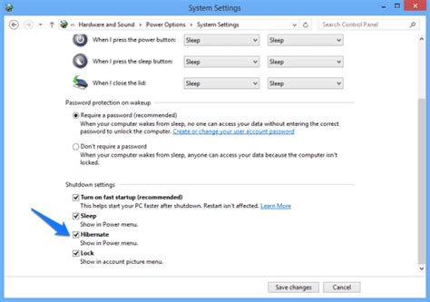 how to enable hibernate mode in windows 8