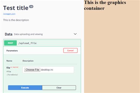 swagger ui insert html content after execute stack overflow